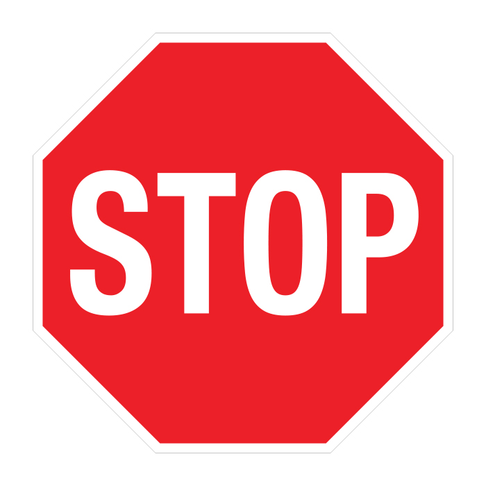 RTS-21 Traffic Signs - "Stop" Reflective | Gasoline Advertising